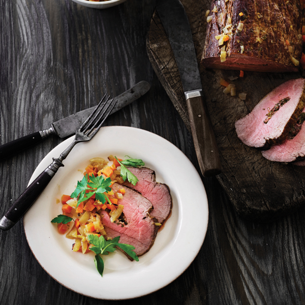 Fylt roastbiff med hvitvinssaus - Galbani no